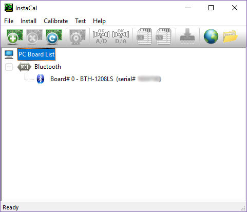 Configure a board number for the DAQ-BT device.