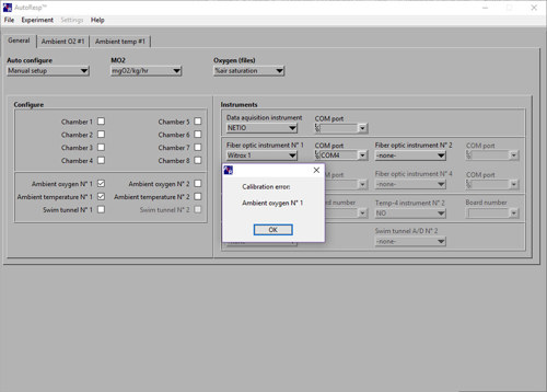 If the Calibration error appears, you need to calibrate (or re ...